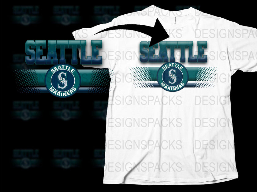 Seattle Mariners Fan Graphic Design Png Digital Download