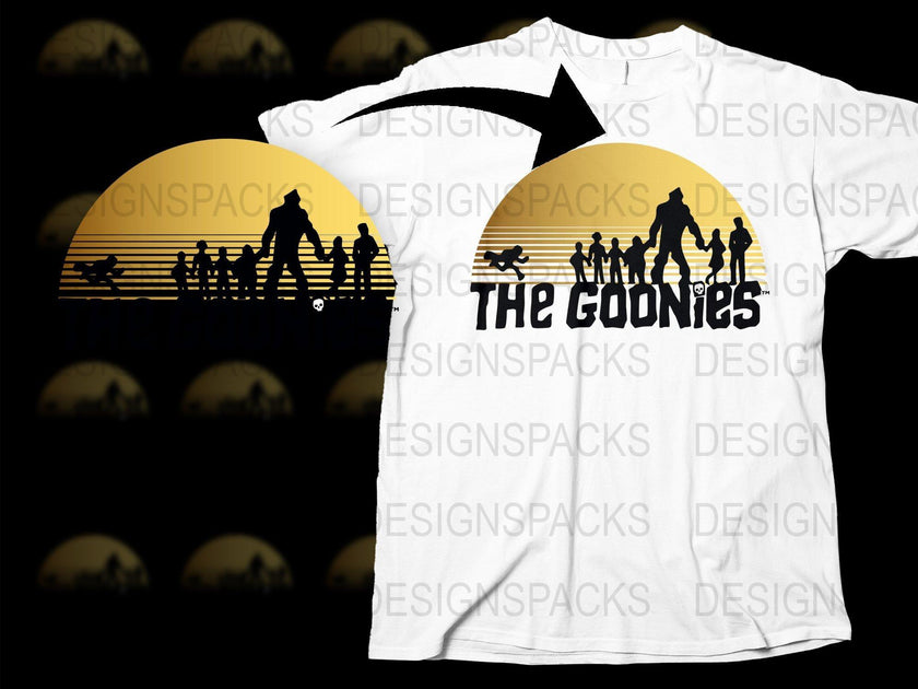 Classic The Goonies Movie Inspired Graphic Png Digital Download
