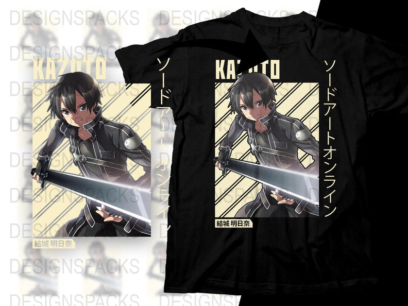 Sword Art Online Kazuto Kirito Custom Png Digital Download