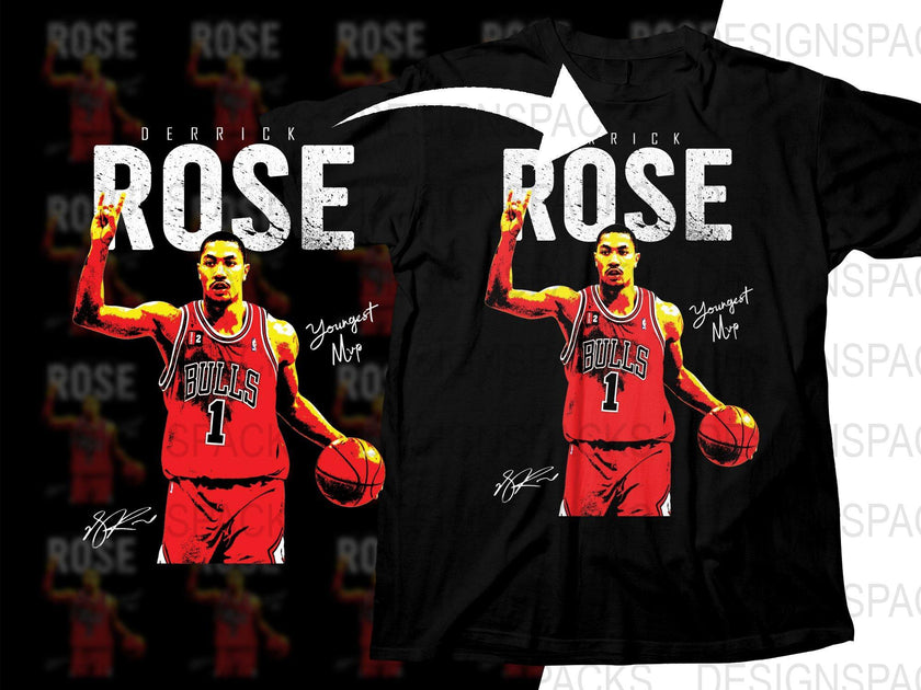 Youngest MVP Derrick Rose Basketball Player Chicago Bulls Png Digital
