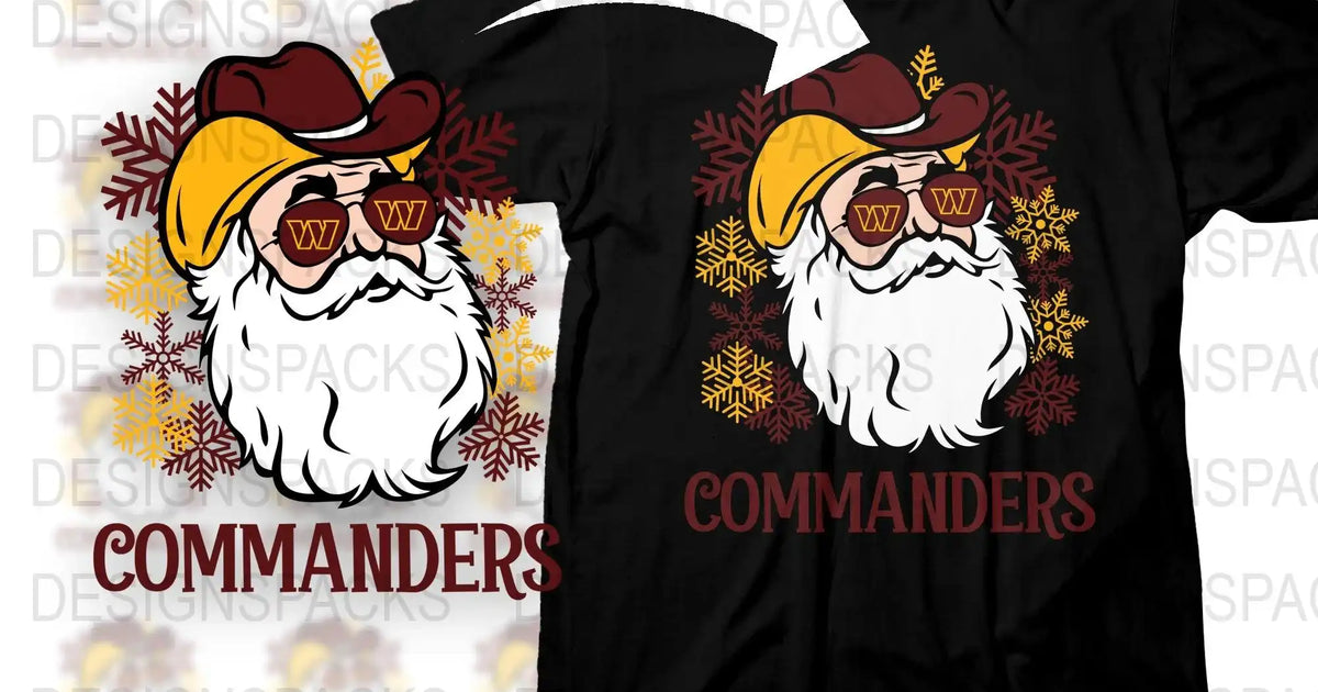Vintage Christmas Commanders Santa Png Digital Download – DESIGNSPACKS