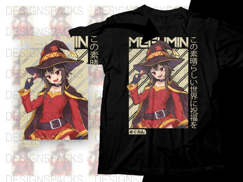Megumin Anime Wizard Art Png Digital Download