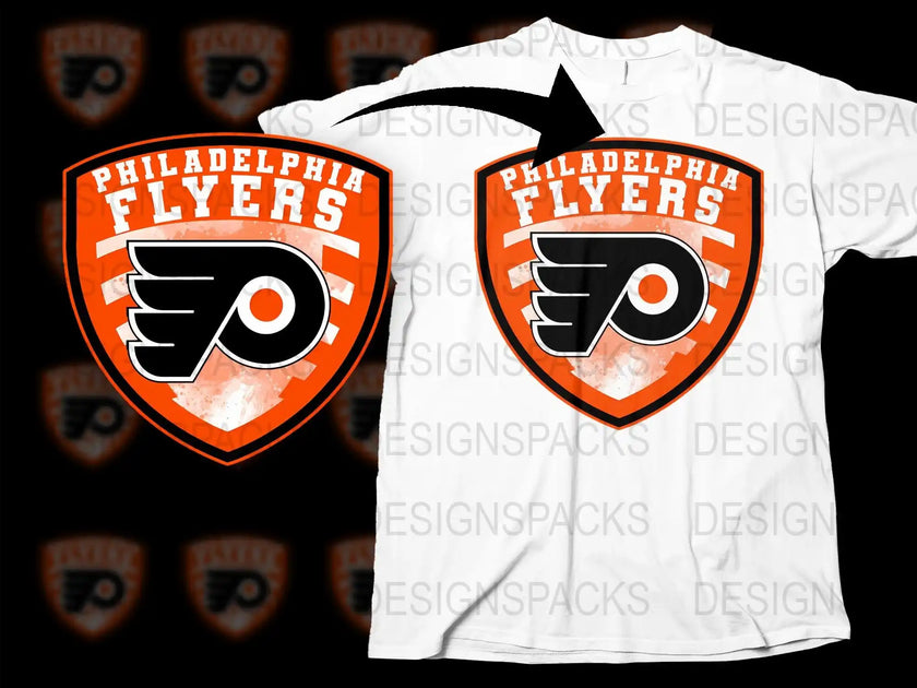 Philadelphia Flyers Vintage Design Classic Logo Png Digital Download