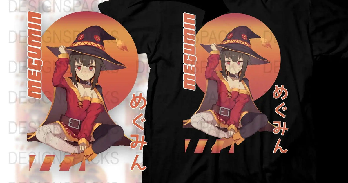 Megumin Design Anime Graphic Png Digital Download – DESIGNSPACKS