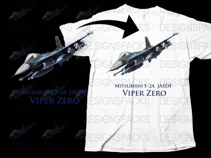 Mitsubishi F-2A JASDF Viper Zero Graphic Png Digital Download