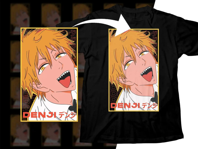 Denji Chainsaw Man Funny Anime Character Face Art Design Png Digital D