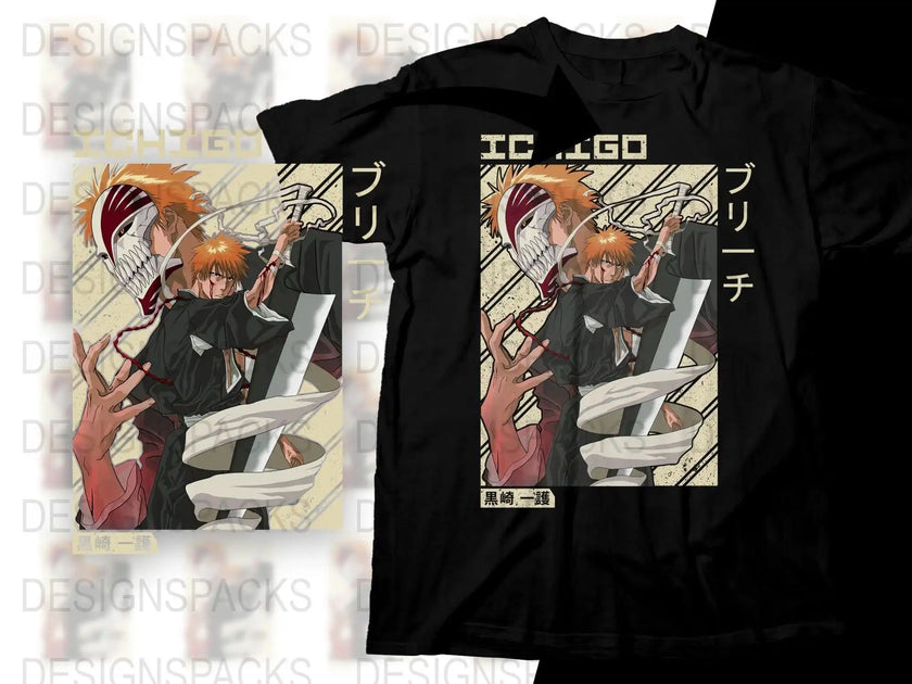 Bleach Anime Ichigo Action Scene Png Digital Download