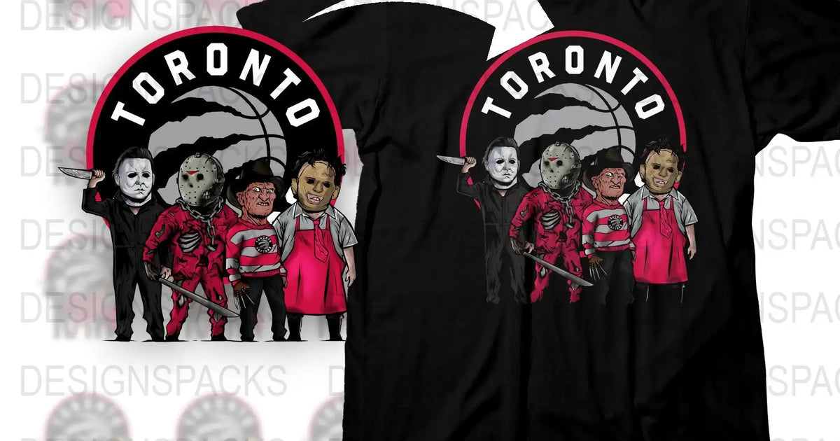 Toronto Basketball Team Horror Characters Png Digital Download ...