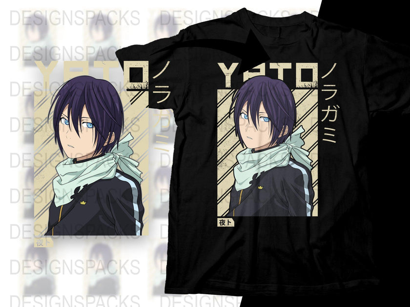 Noragami Yato Design Yellow Background Png Digital Download