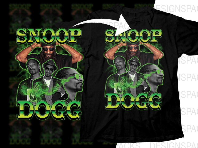 Iconic Snoop Dogg Graphic Neon Green Style Png Digital Download
