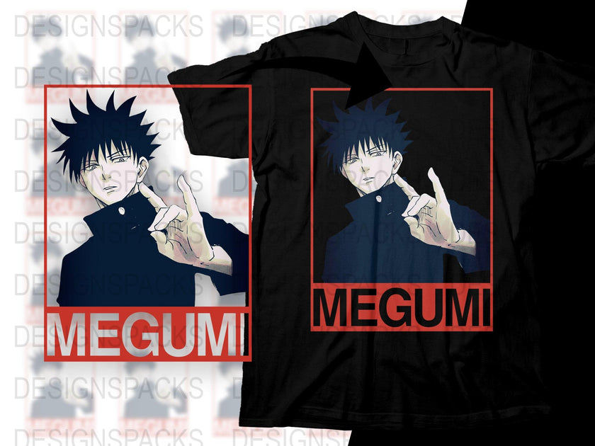 Anime Megumi Style Graphic Design Png Digital Download