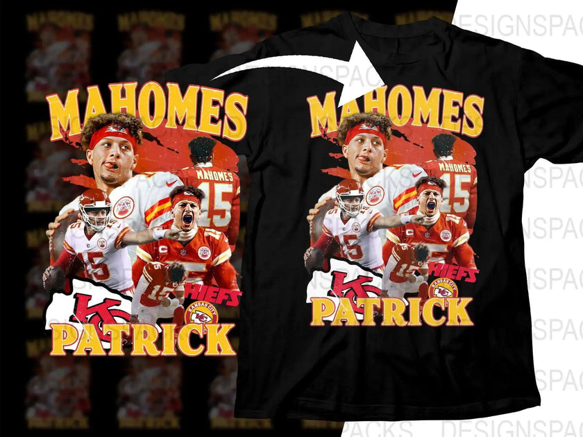 Patrick Mahomes Chiefs Bootleg Graphic Png Digital Download