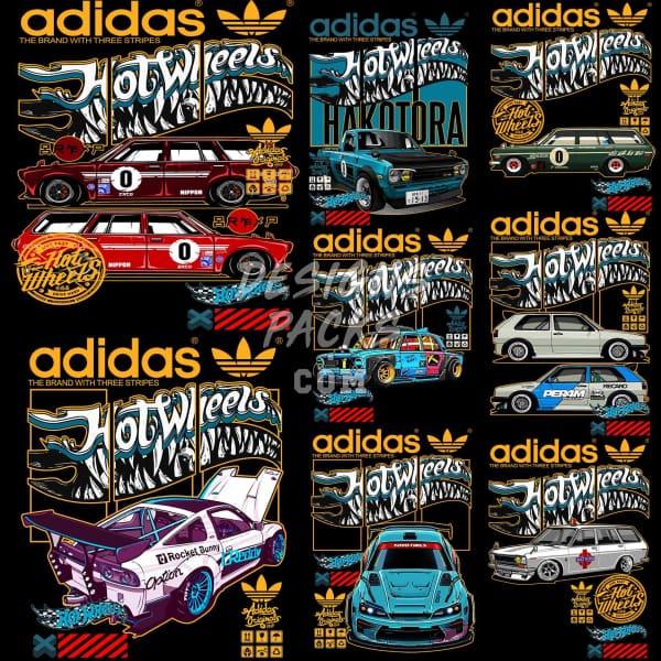 8 Cars Brand Designs Bundle PNG PSD