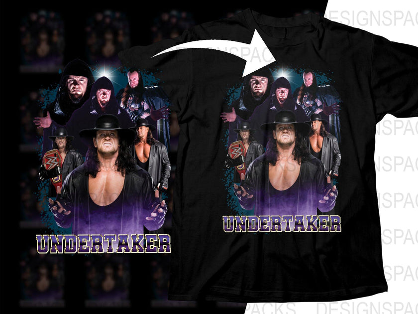 Wrestling Legend Undertaker Wrestling Star Bootleg Graphic Png Digital