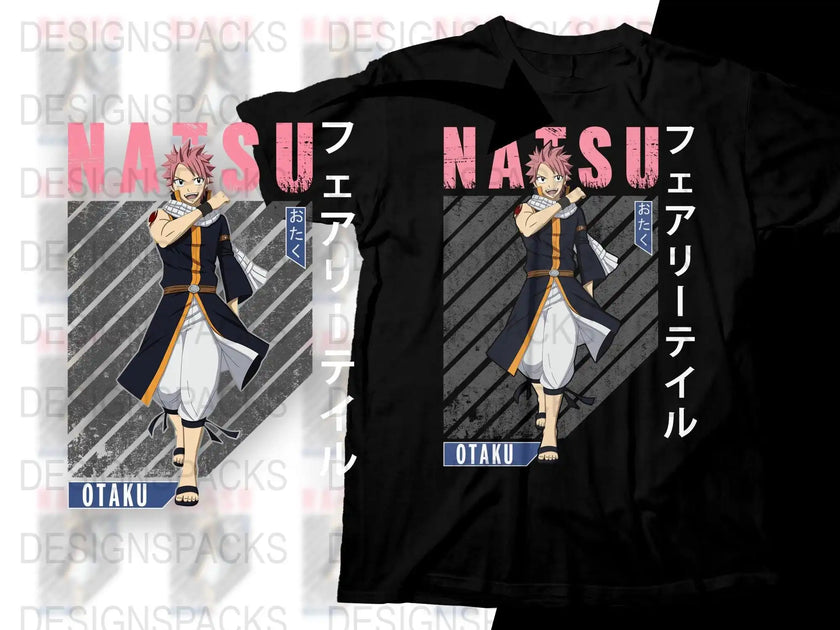 Natsu Anime Png Digital Download Otaku Style Design