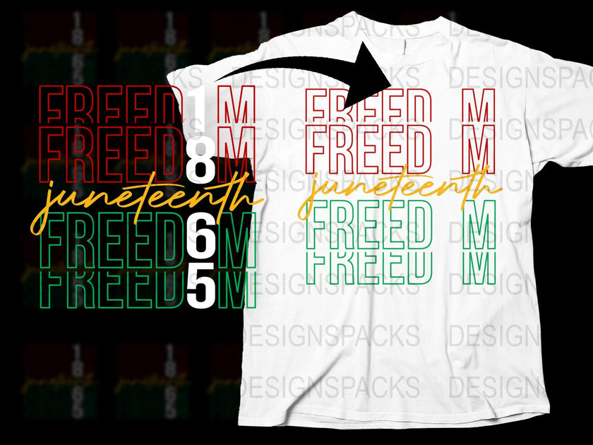 Celebratory Juneteenth Inspired Graphic Design Png Digital Download