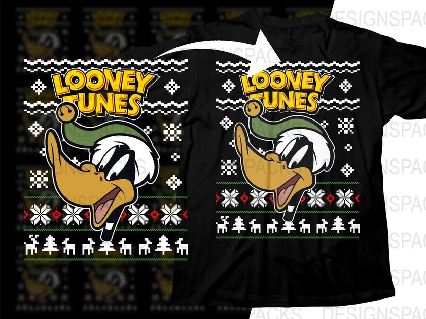 Looney Tunes Christmas Daffy Duck Holiday Png Digital Download