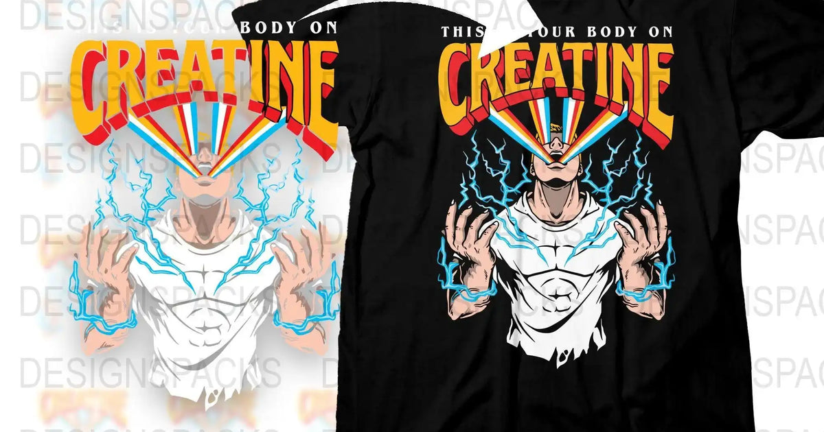 Creatine Power Explosive Energy Beam Png Digital Download – DESIGNSPACKS