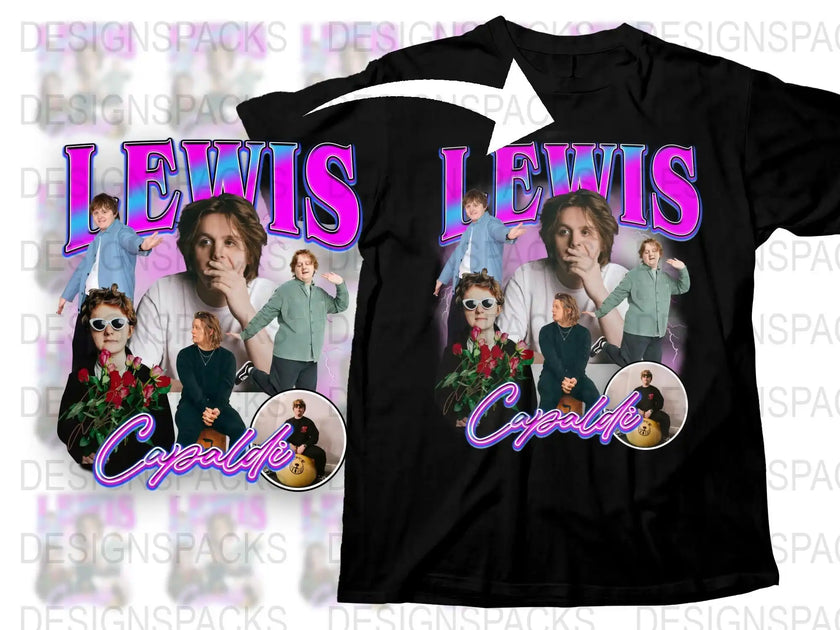 Lewis Capaldi Bootleg Cool Portrait of The Artist Png Digital Download