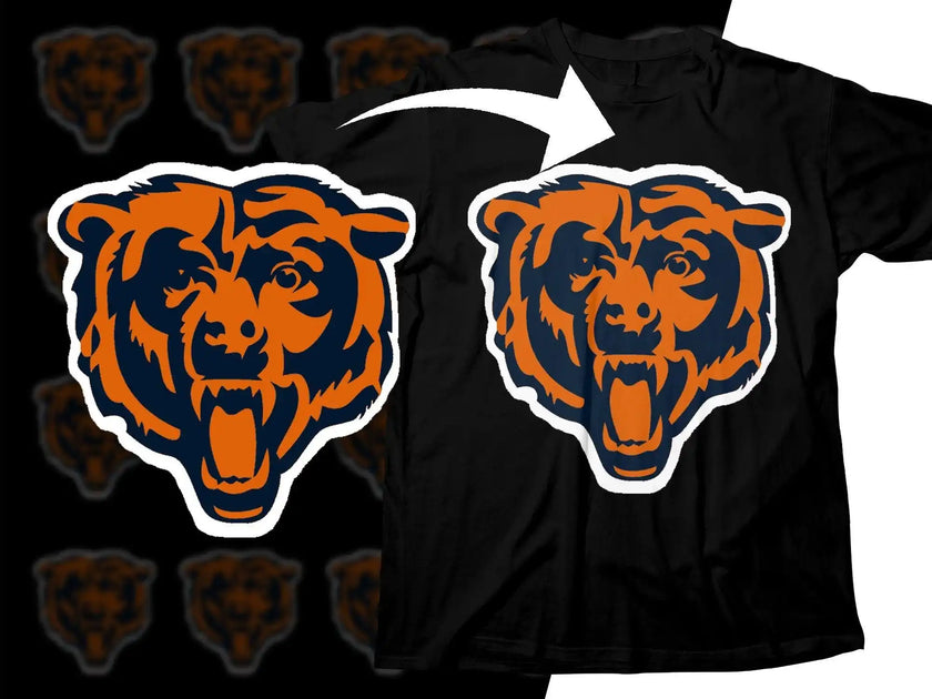Ferocious Bear Head Design Graphic Print PNG Digital Download