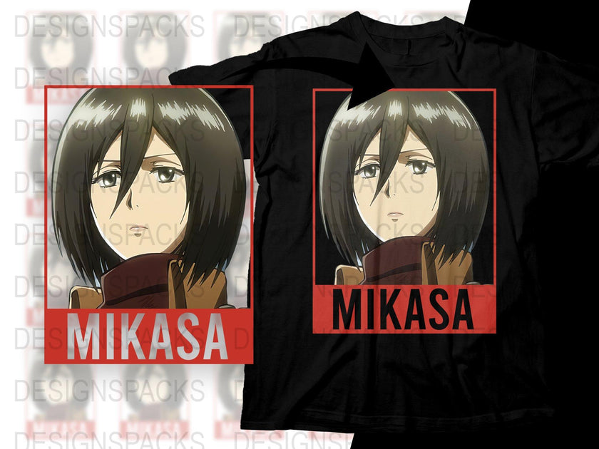 Mikasa Anime Graphic Png Digital Download