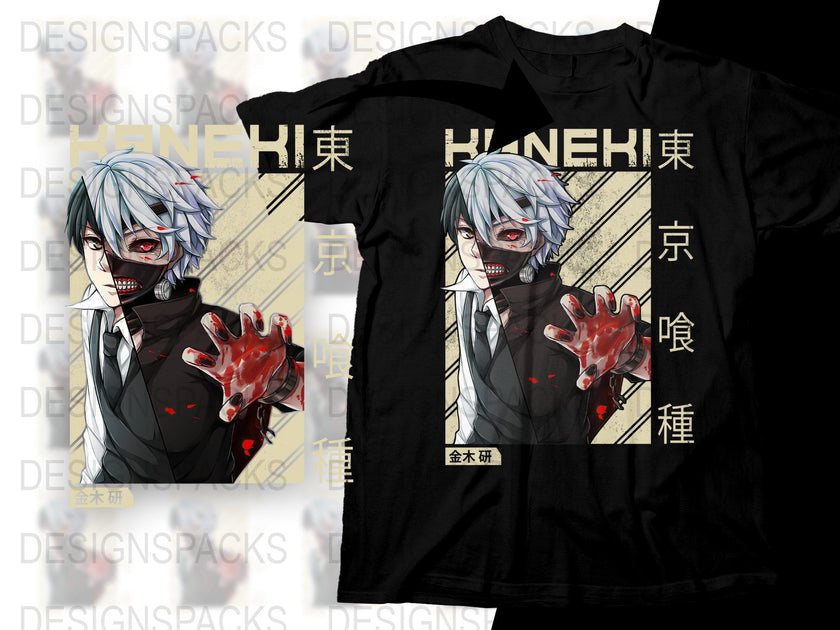 Tokyo Ghoul Kaneki Design Graphic Png Digital Download
