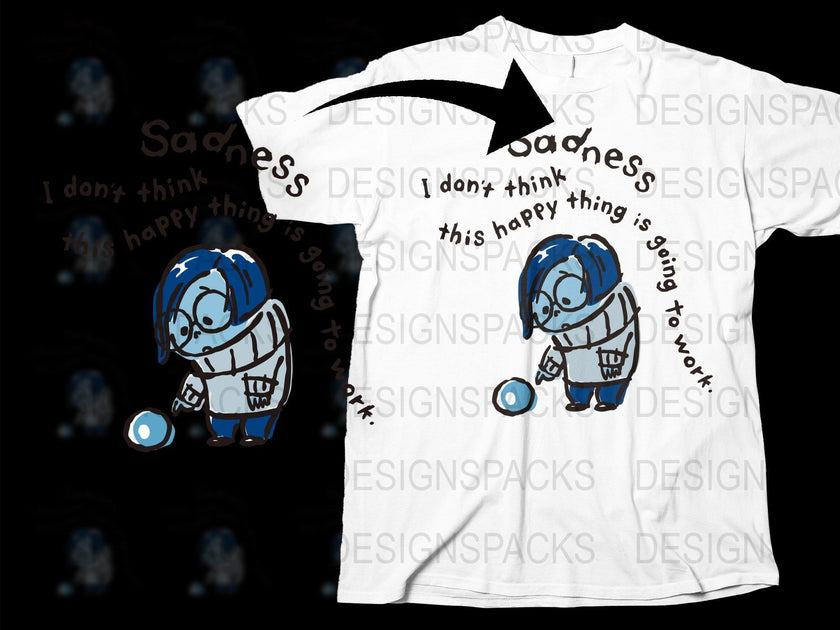 Sadness Graphic Emotional Print Png Digital Download