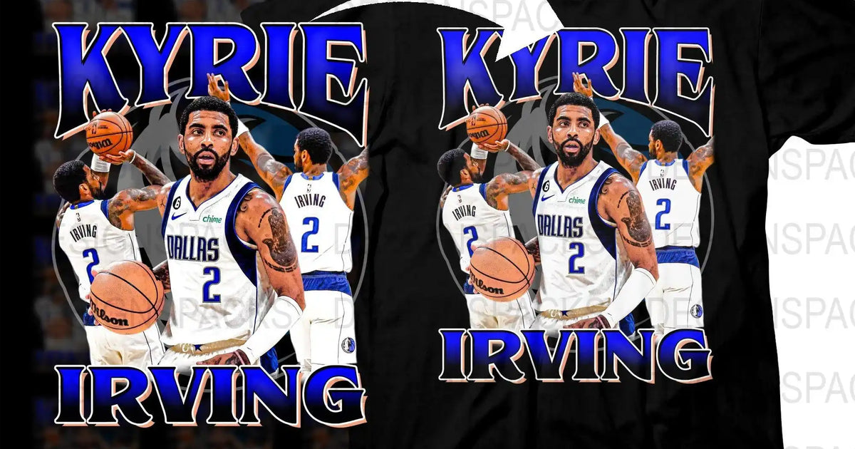 Basketball Star Kyrie Irving Dallas Mavericks Bootleg Png Digital Down ...