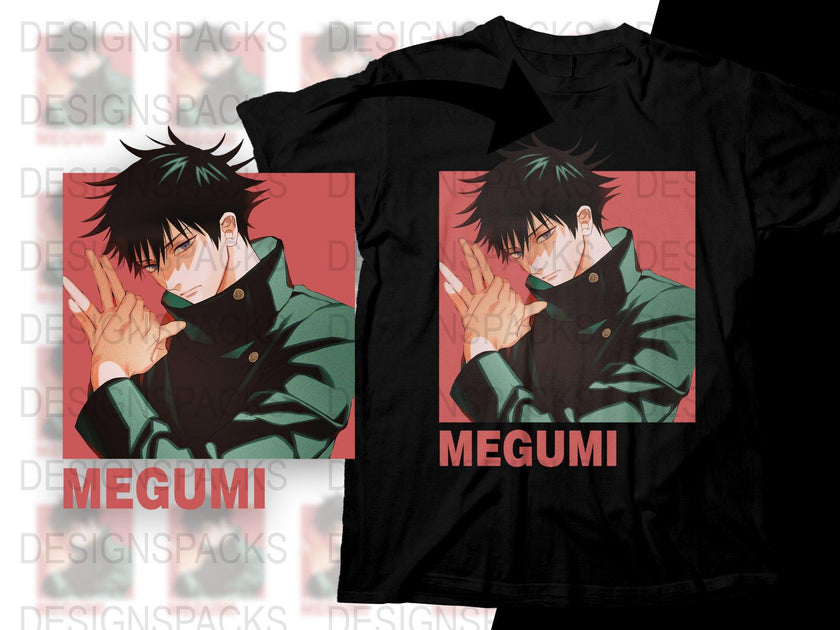 Megumi Anime Design Graphic Png Digital Download