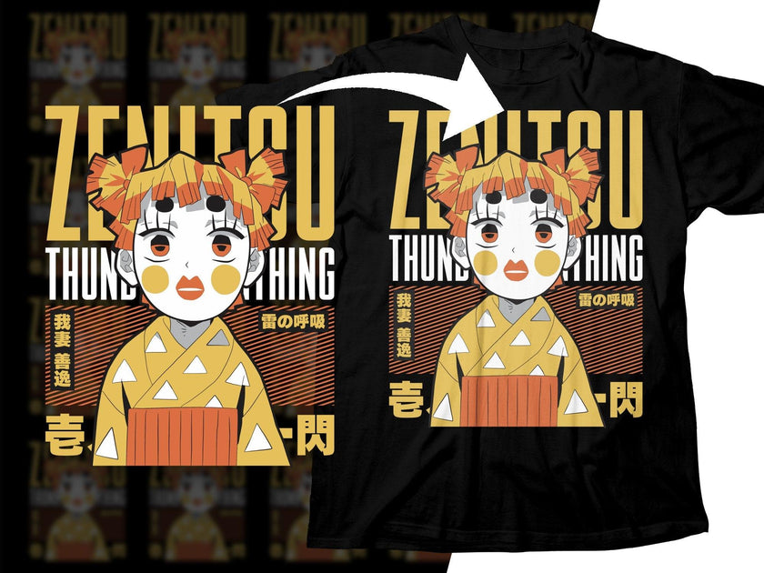 Zenitsu Agatsuma Geisha Demon Slayer Png Digital Download