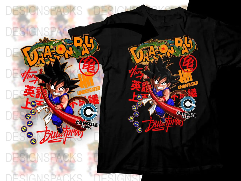 Dragon Ball Z Goku Fighting Capsule Corp Png Digital Download