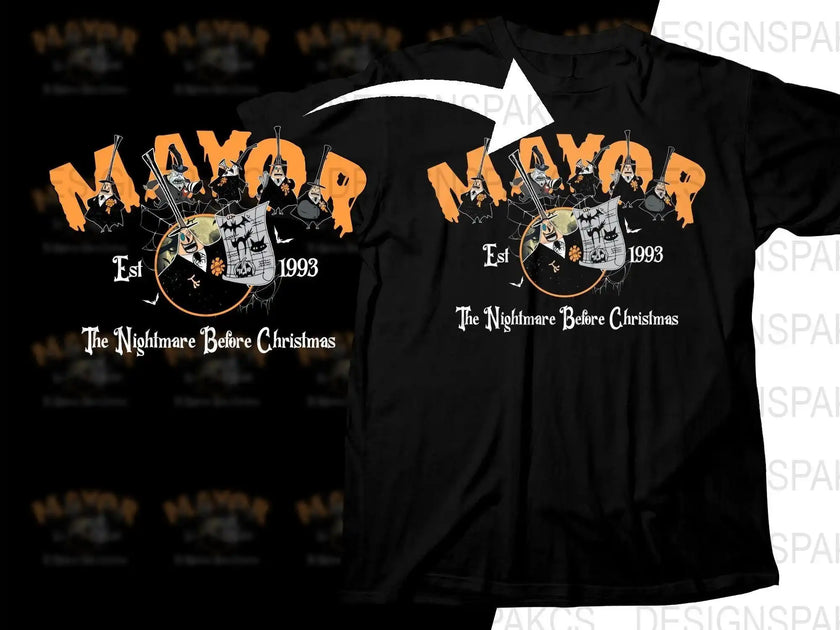 Halloween Mayor Character Themed Illustration Png Digital Download
