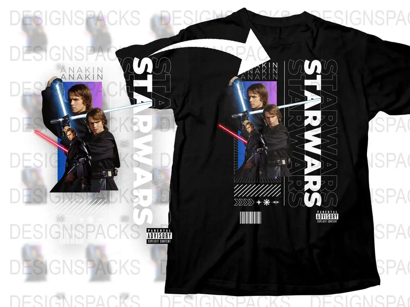 Anakin Skywalker Graphic Design Unisex Png Digital Download
