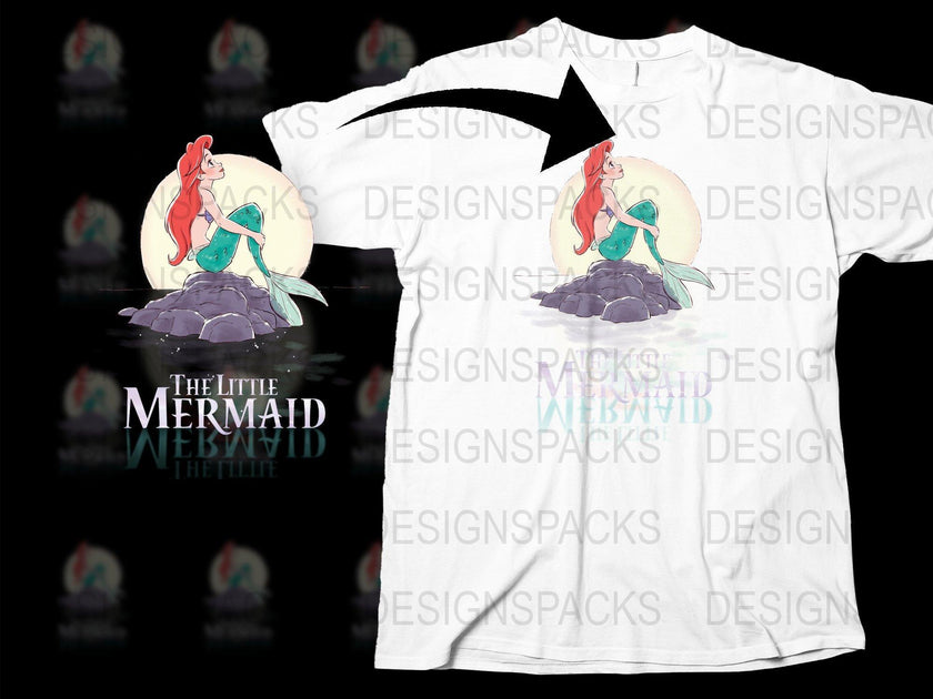 The Little Mermaid Ariel Graphic Png Digital Download