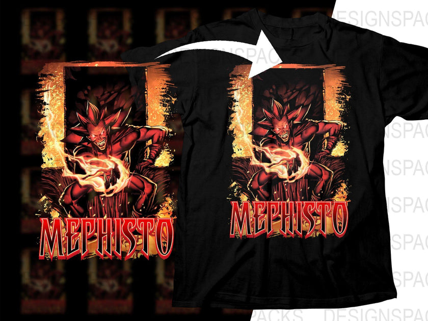 Vintage Style Mephisto Png Digital Download