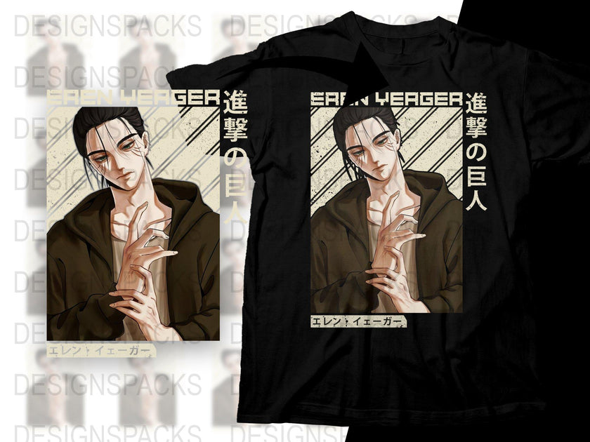 Eren Yeager Anime Png Digital Download