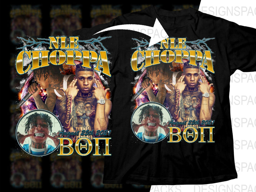 NLE Choppa Bold Graphic Concert Event Png Digital Download
