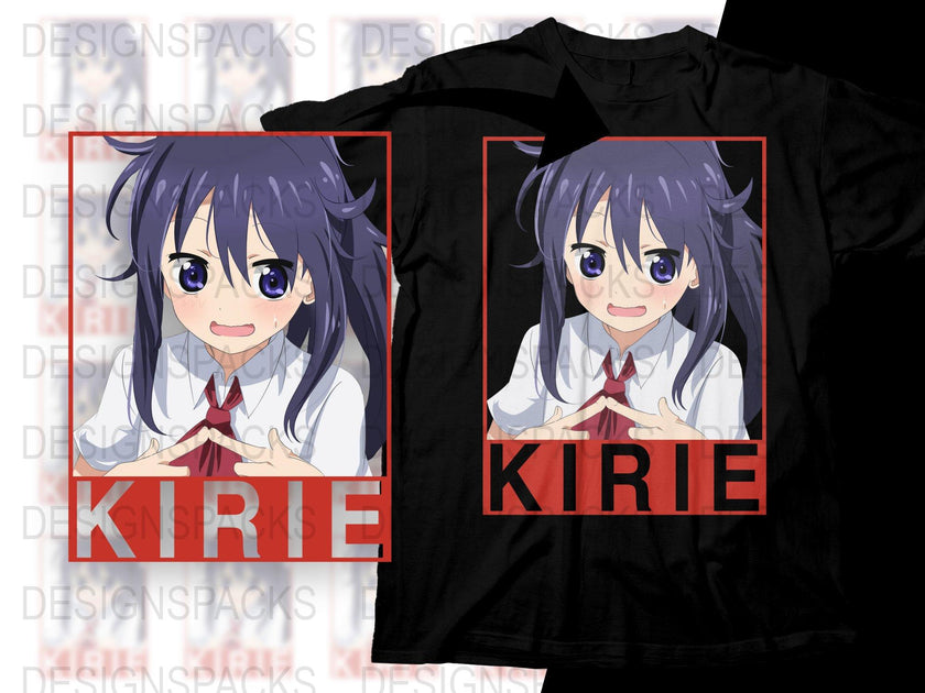 Cute Kirie Nervous Anime Design Png Digital Download