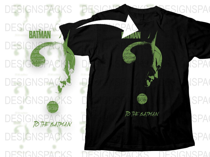 Stylish The Batman Riddler Question Mark Png Digital Download