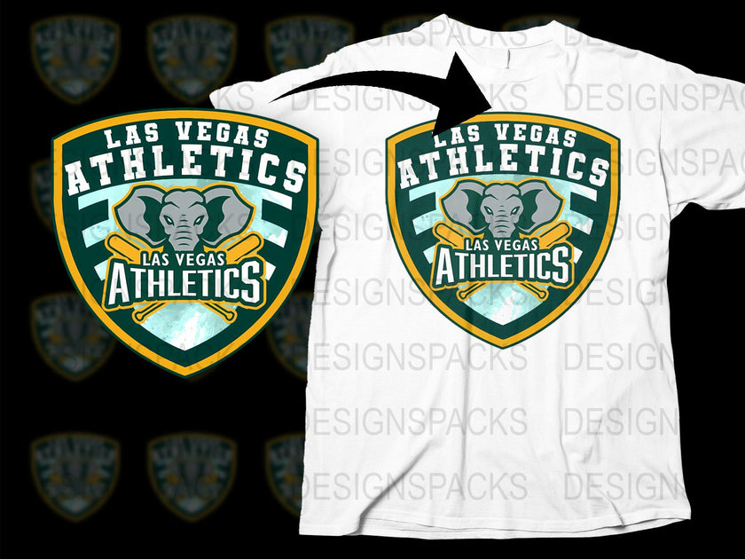 Las Vegas Athletics MLB Team Graphic Logo Png Digital Download