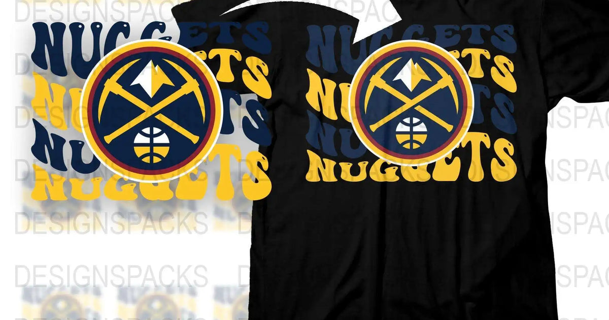 Denver Nuggets NBA Team Bubble Font Logo Png Digital Download ...