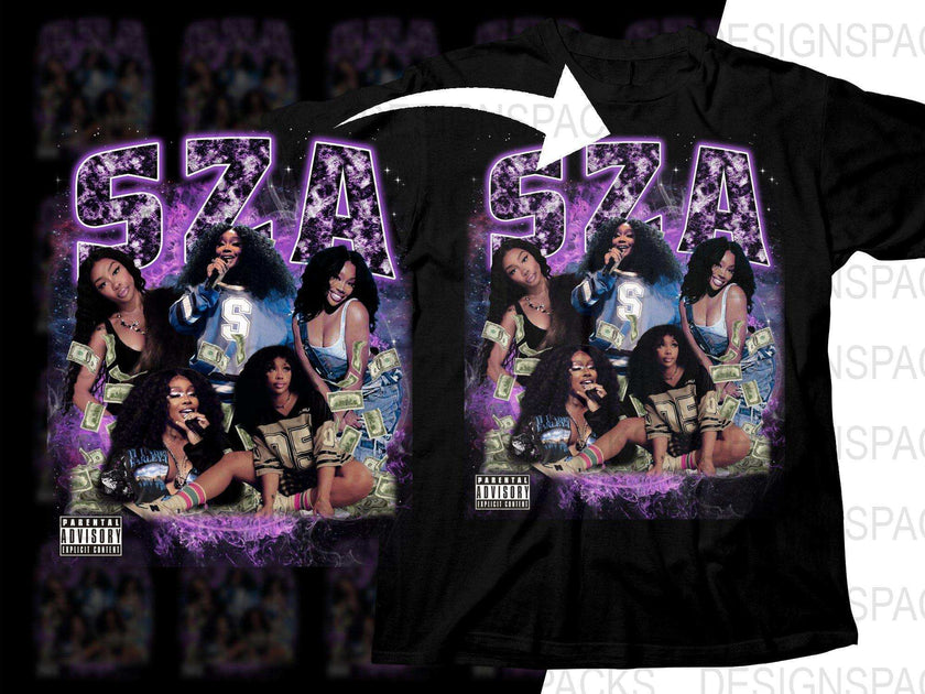 Iconic Music Bootleg SZA Concert Png Digital Download