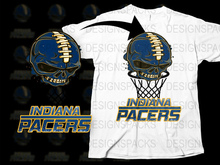 Indiana Pacers NBA Baskeball Png Digital Download