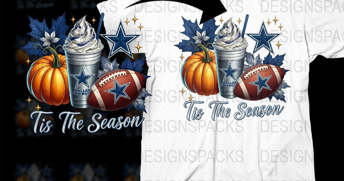 Tis the Season Dallas Cowboys Team Name Logo Png Digital Download ...