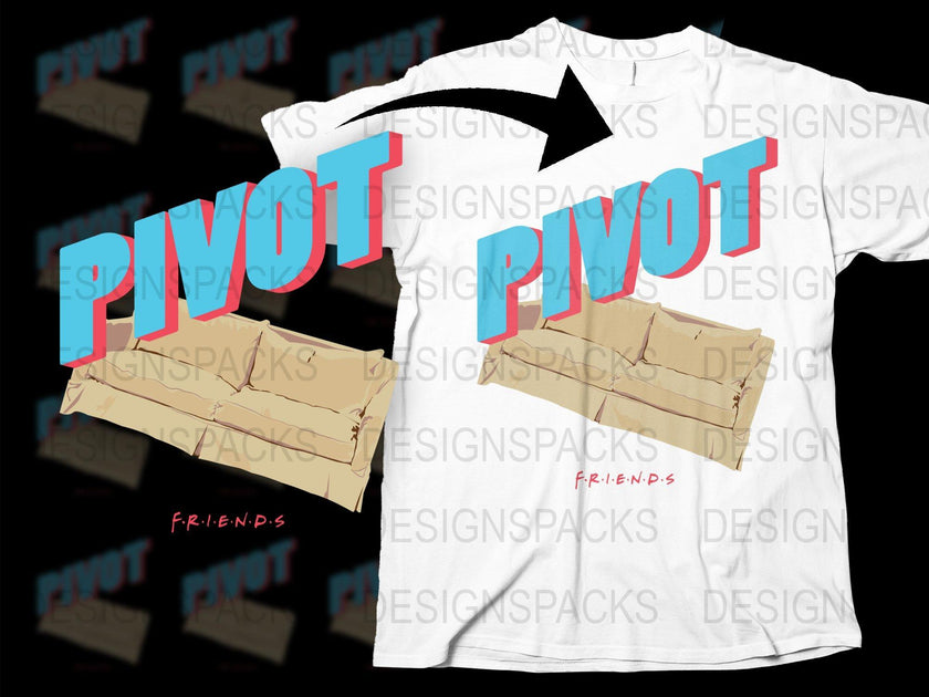 Pivot Design Inspired from Friends TV Show Png Digital Download