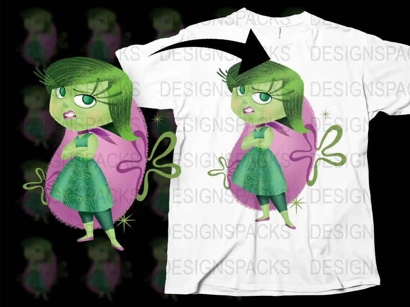 Animated Character Disgust Png Digital Download