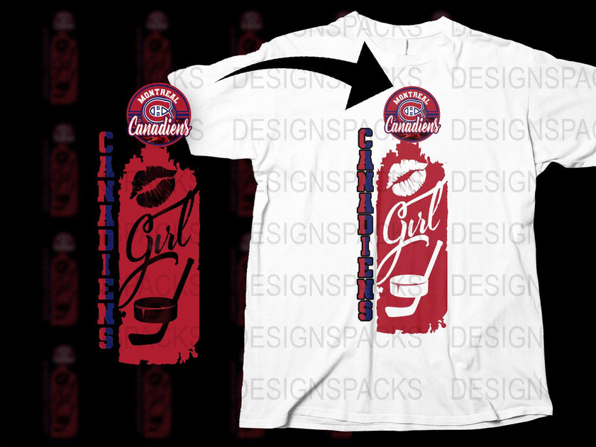 Montreal Canadiens Girl Png Digital Download