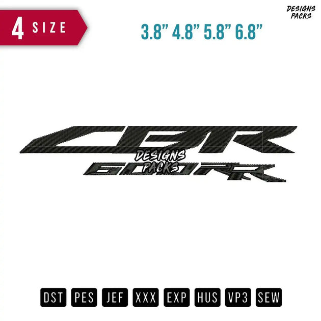 Cbr Embroidery Design