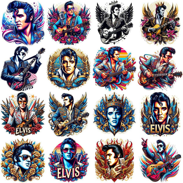 30 Elvis Presley Music Designs Bundle PNG