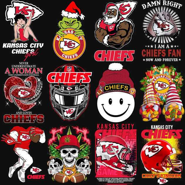 59 Chiefs Kansas V2 Super Bowl 2025 Football Designs Bundle PNG